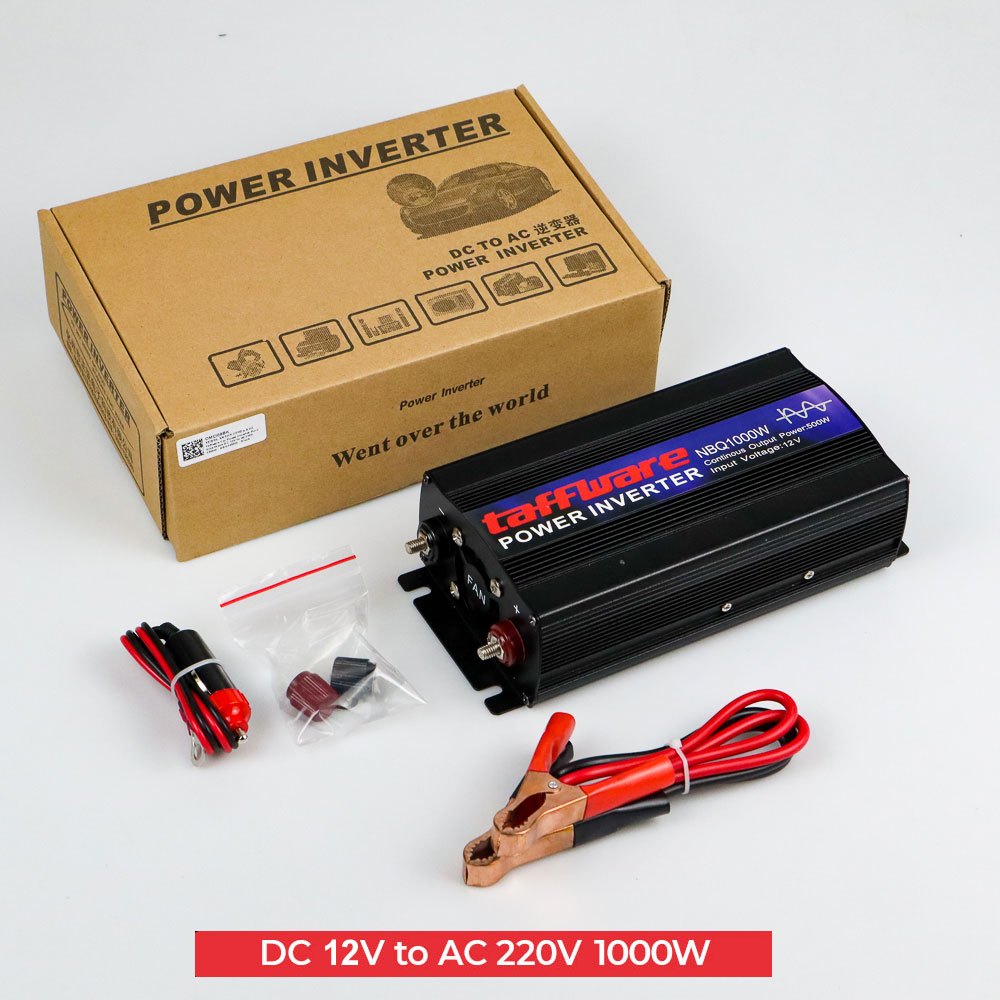 Jual Taffware Car Power Inverter Pure Sine Wave DC 12V 24V to AC220V 1000W - NBQ1000W | Shopee ...