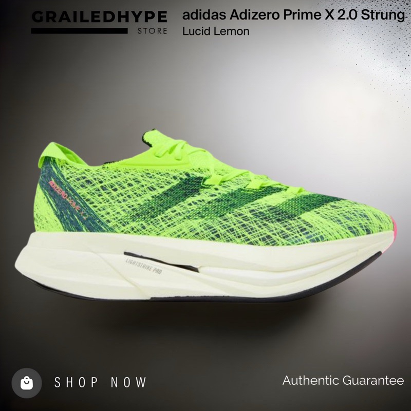 Jual Adidas Adizero Prime x 2.0 Strung Lucid Lemon | HP9708 (100% ...