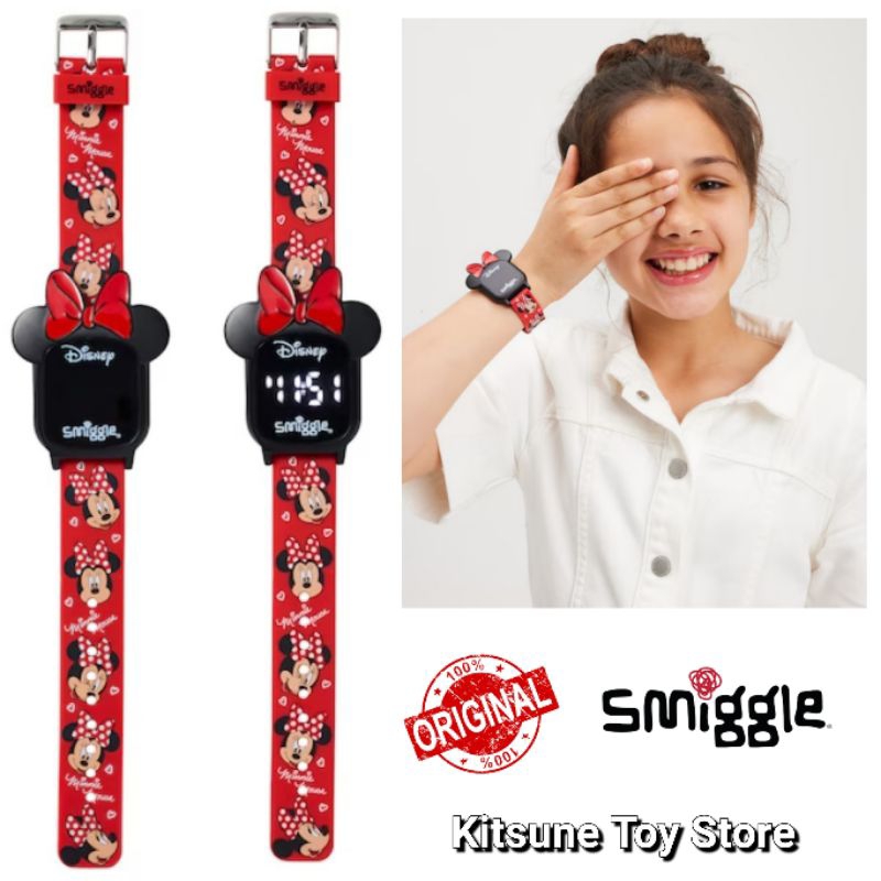 Jual Smiggle Disney Digital Watch Minnie Mouse Original - Jam Tangan ...