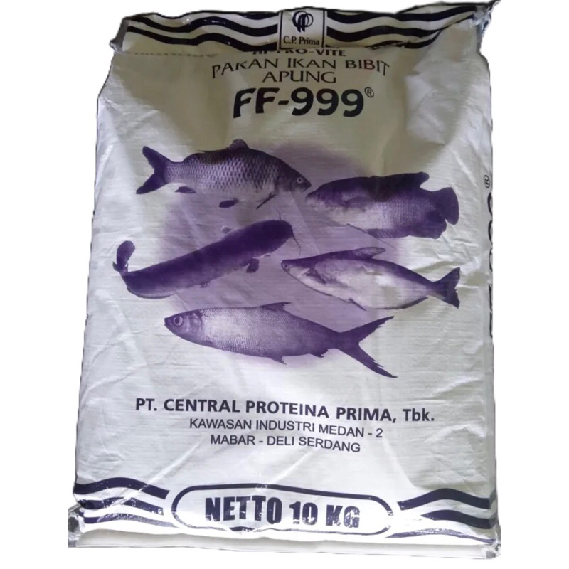 Jual Pakan ikan bibit FF-999 Karung 10 KG Pakan Apung Makanan Ikan ...