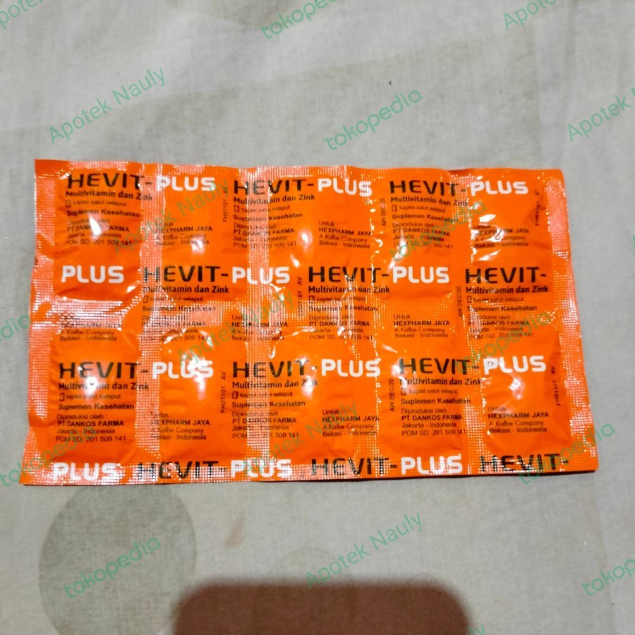 Jual Hevit Plus strip 10 kaplet | Shopee Indonesia