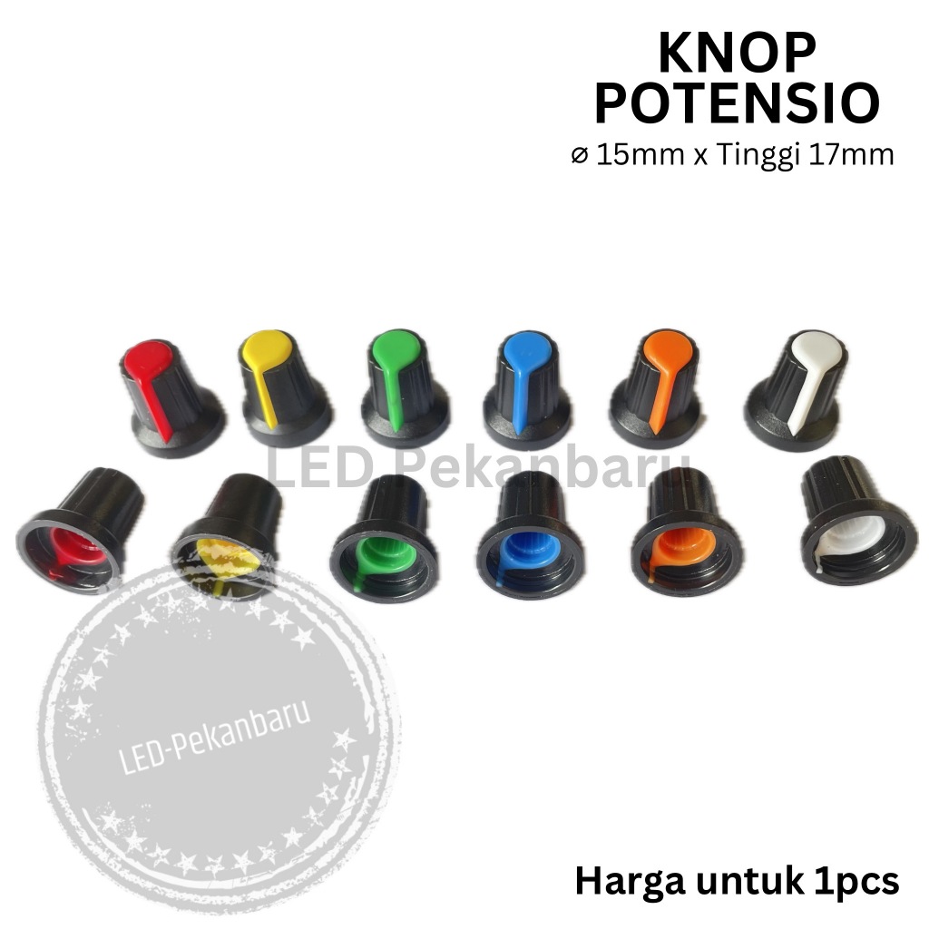 Jual KNOP POTENSIO MIXER WARNA KNOB TUTUP POTENSIOMETER PEMUTAR VOLUME VOL | Shopee Indonesia