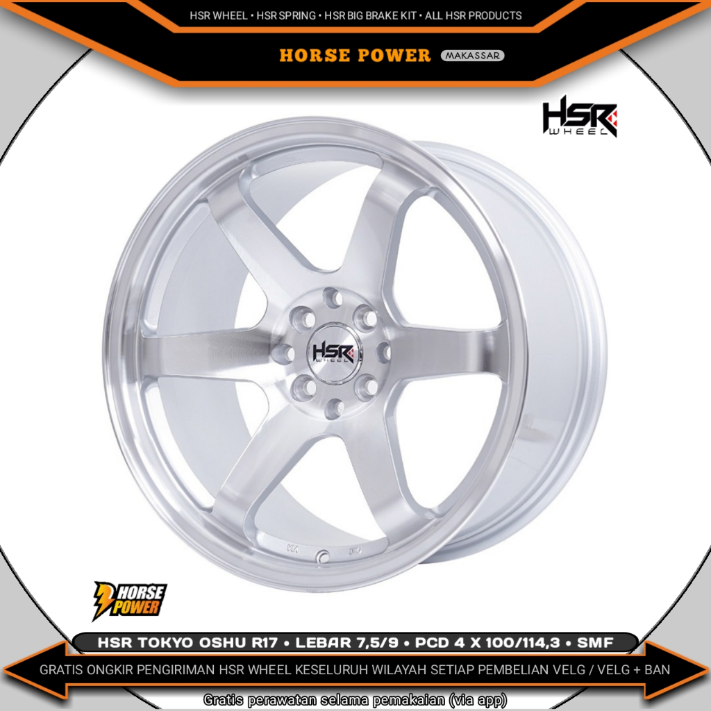 Jual Velg R17 • Mobil 4 Baut Roda • Pcd 4 x 100/114,3 • Hsr Tokyo Oshu ...