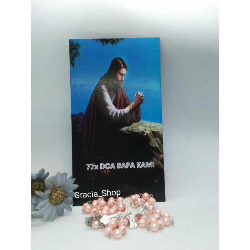 Jual Paket Lembar Doa dan Rosario 77 X Doa Bapa Kami | Shopee Indonesia