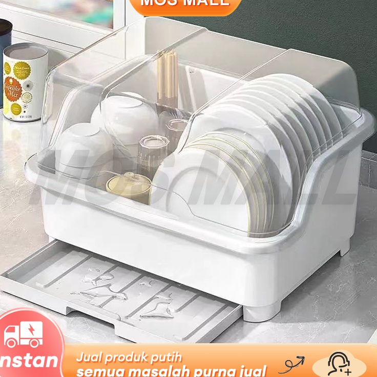 Jual LRT RAK PIRING BESAR Rak Piring Plastik Rak Pengering Piring Rak ...
