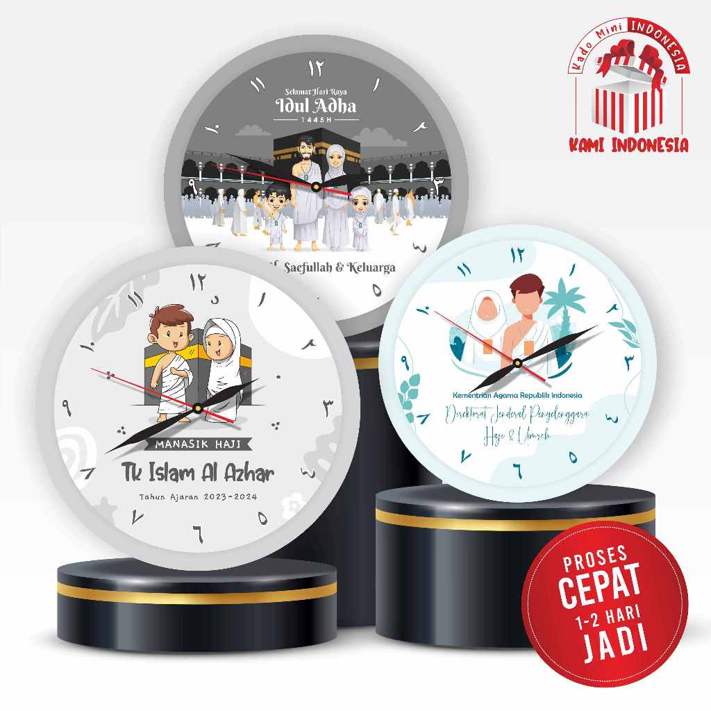Jual JAM MEJA CUSTOM LEBARAN HAJI SOUVENIR HARI RAYA IDUL ADHA HAMPERS ...