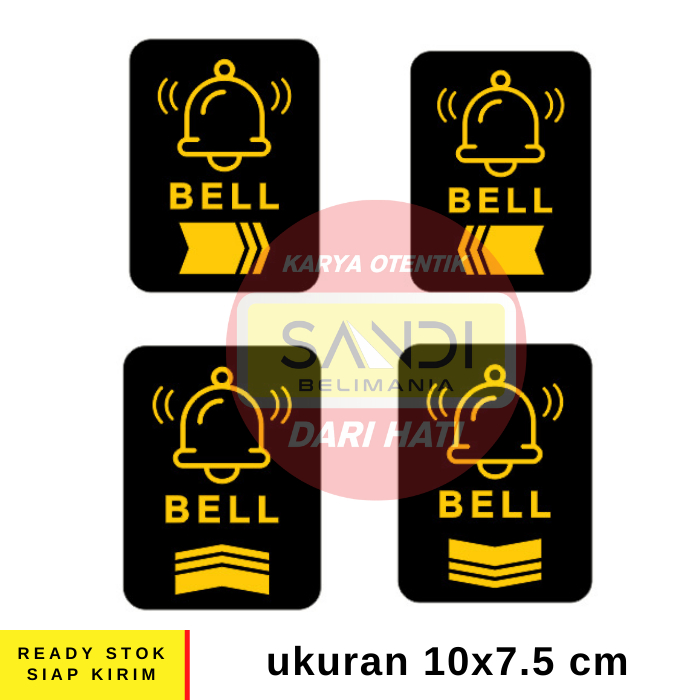 Jual Papan Akrilik Sign Bell - Rumah / Kantor / Cafe Tanda Bell ...