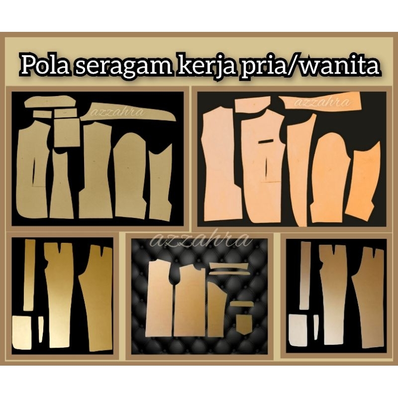 Jual Pola seragam kerja pria/wanita, pola(jas pria,jas wanita,celana ...