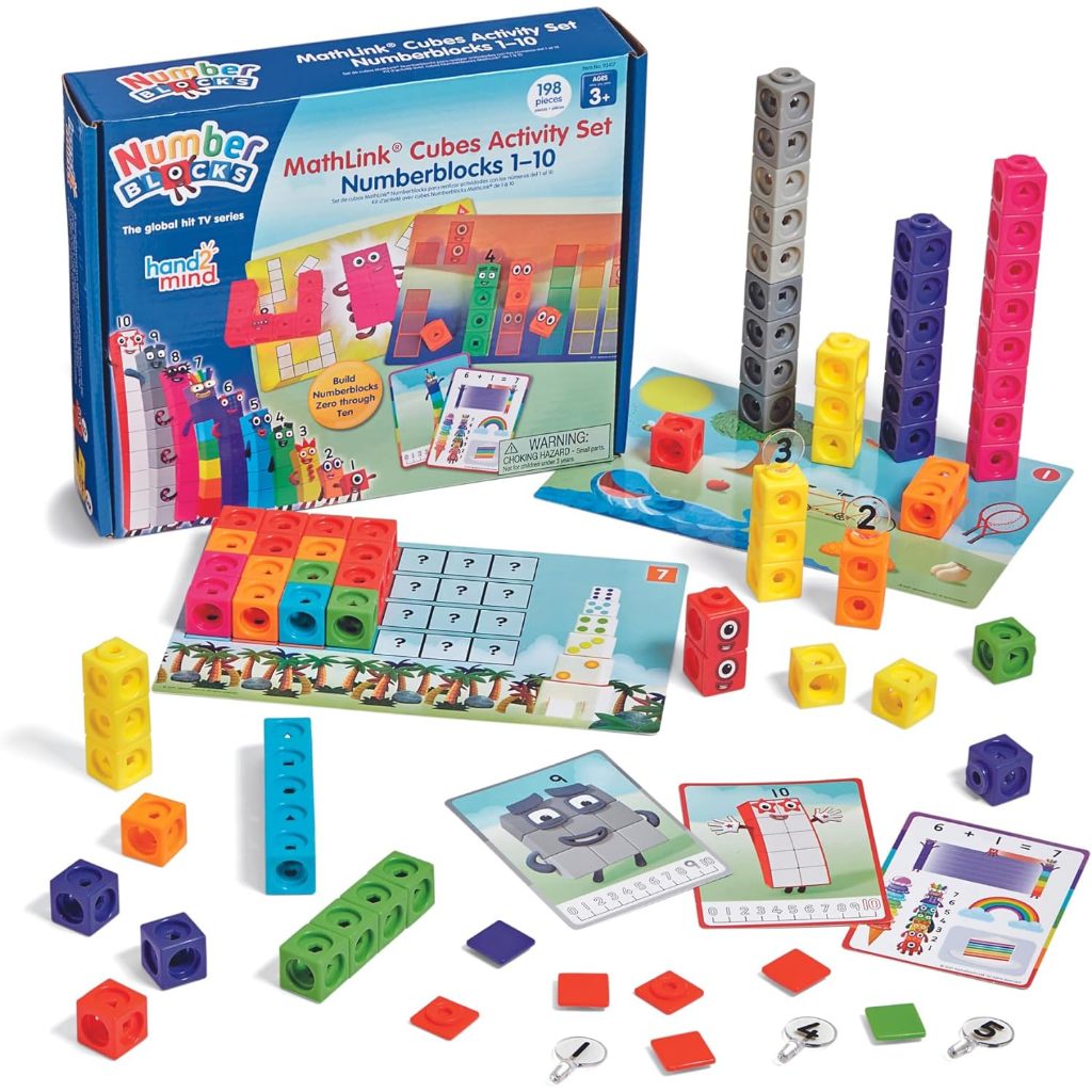 Jual Hand2Mind - Numberblocks MathLink Cubes 1–10 Activity Set, Mainan Blok Matematika | Shopee ...