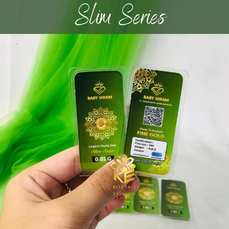 Jual BABY GRAM SOUVENIR SLIM SERIES GRAMASI 0,01 GRAM EMAS 24 KARAT ...