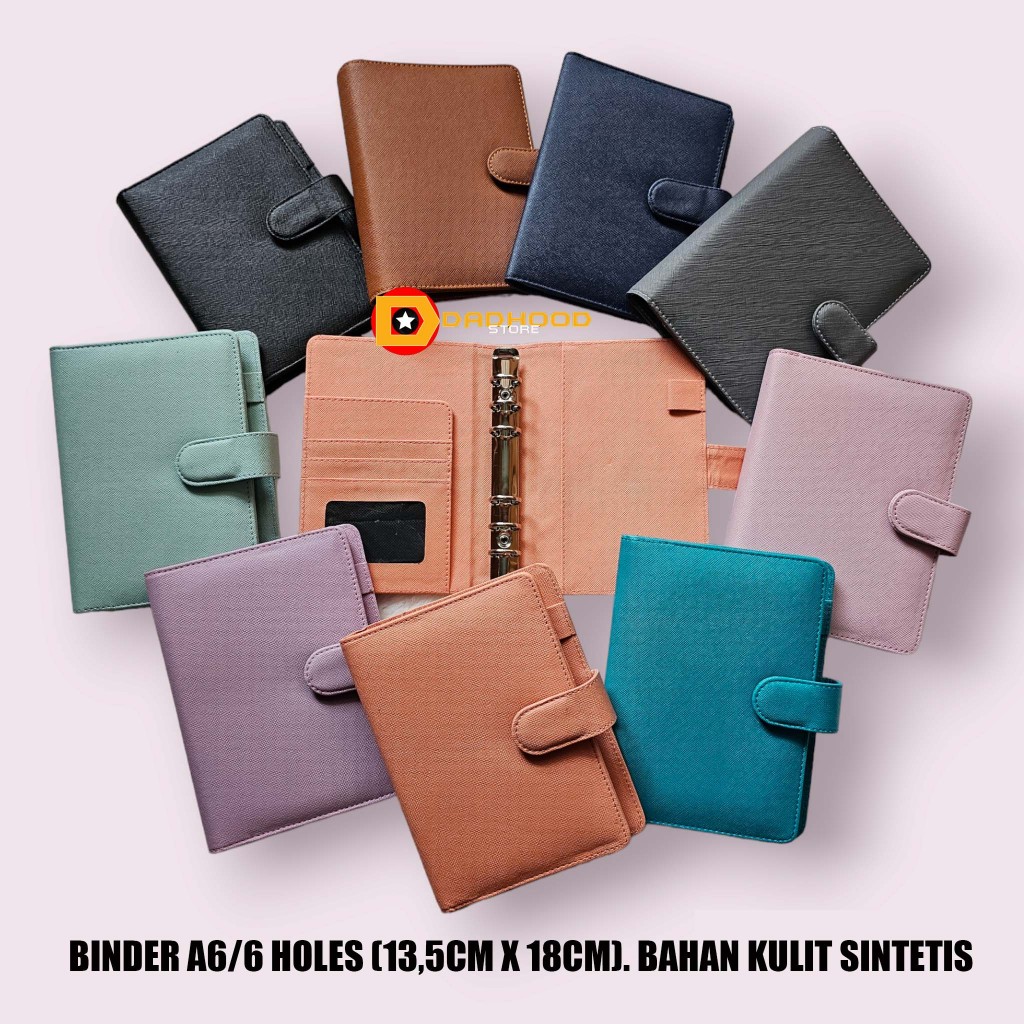 Jual Binder Kulit Sintetis Ukuran A6/6 Holes Warna Pastel | Shopee ...