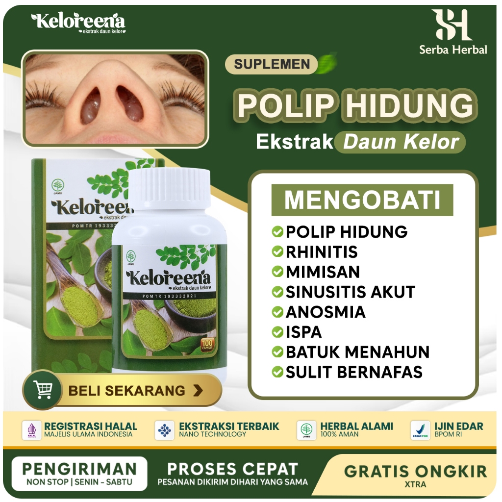 Jual Obat Polip Hidung, Infeksi Saluran Pernapasan, Rhinitis, Mimisan ...