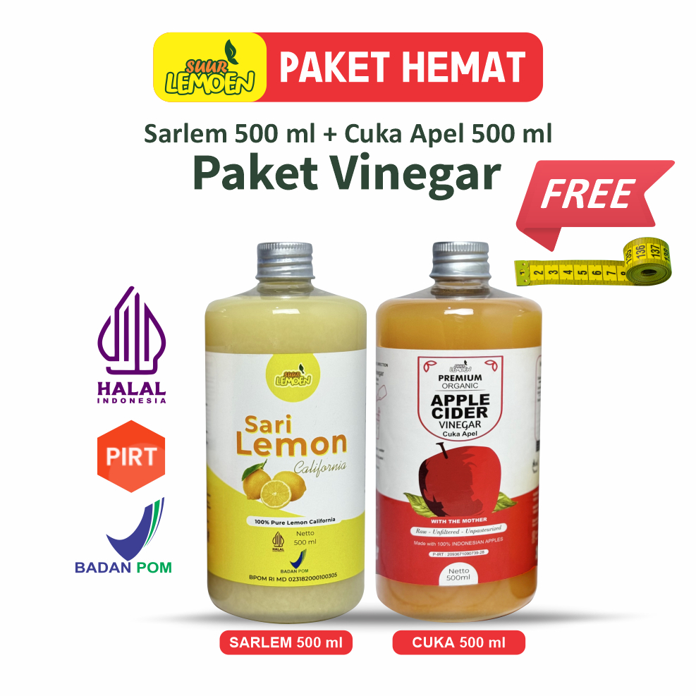 Jual Paket Diet Sehat BUNDLING Cuka Apel + Sari Lemon Murni By Suur ...