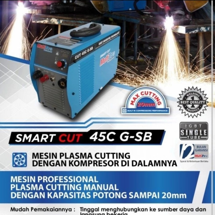 Jual Mesin Potong Plat Besi/Cutting Plasma Merk Multipro CUT 45 G-SB | Shopee Indonesia