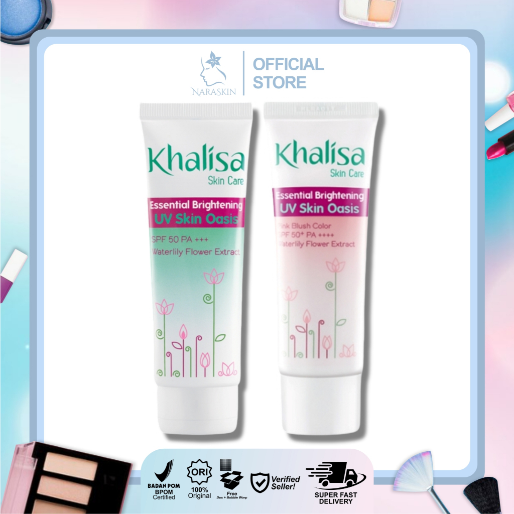 Jual Khalisa Essential Brightening UV Skin Oasis SPF 50 PA ...