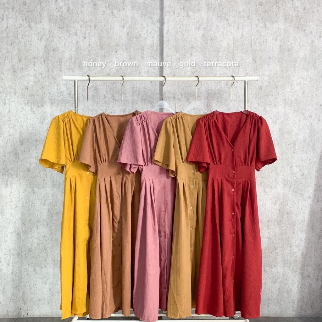 Jual Eclips Dress TH 1022 / 1058 LADY CRUSH Gaun Midi Wanita Simple ...