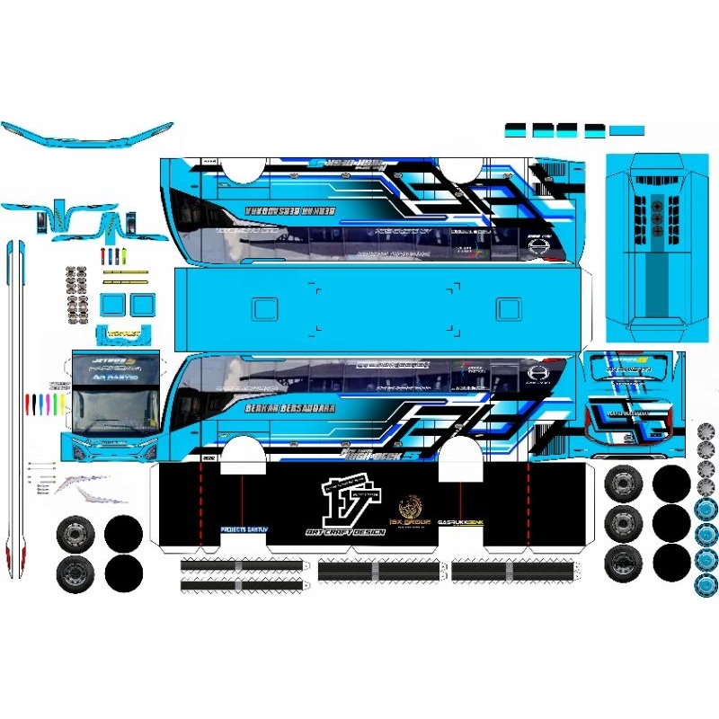 Jual POLA MINIATUR BUS BASURI AR RASYID | Shopee Indonesia