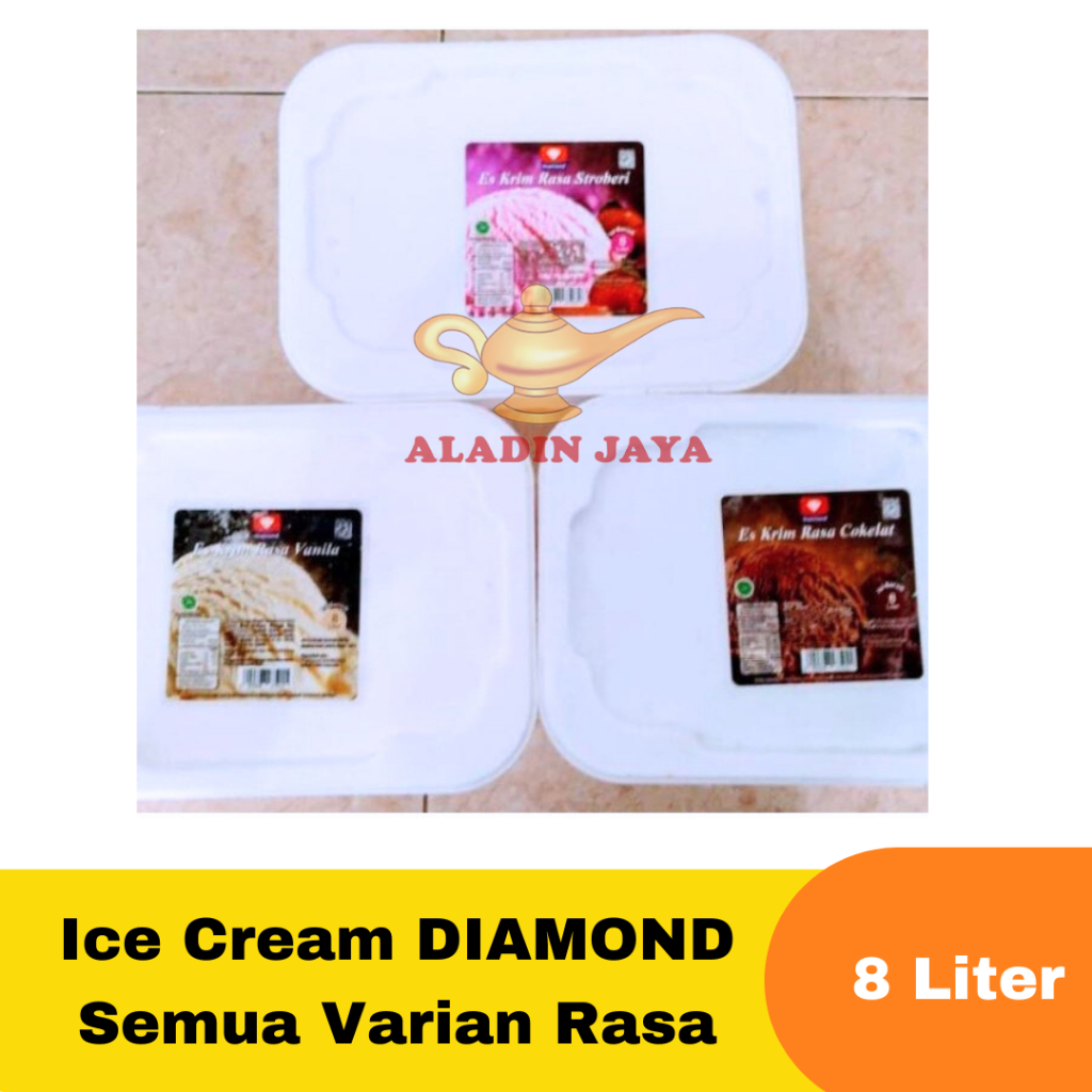 Jual Ice Cream DIAMOND ukuran Ember 8 Liter Semua Varian Rasa | Shopee ...