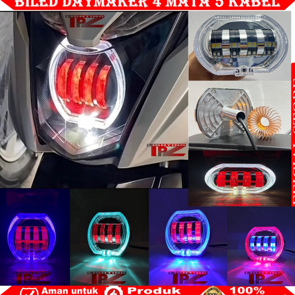 Jual KODE K2J ORIGINAL LAMPU BILED DAYMAKER 4 LENSA SHROUD BMW 8D LAMPU ...