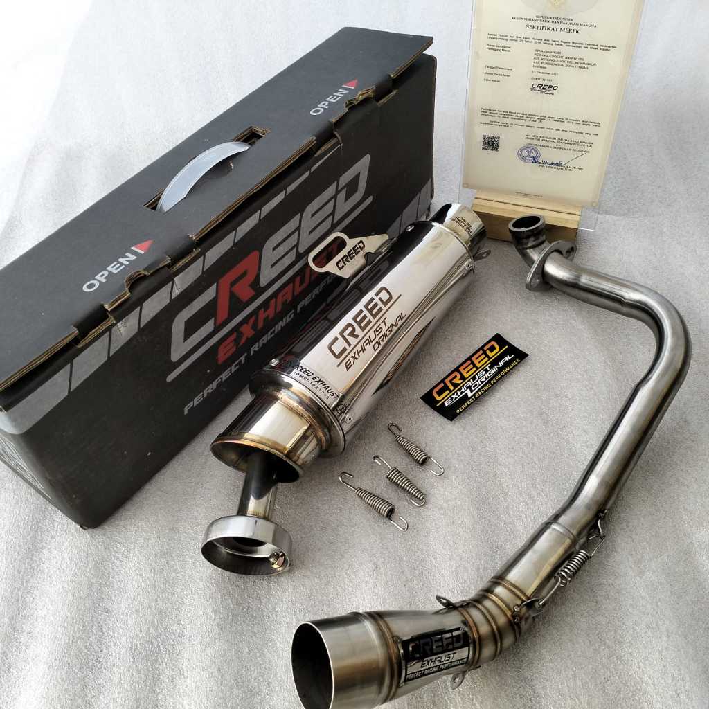 Jual Terlaris! Knalpot Racing Creed Exhaust Original Full System Suara ...