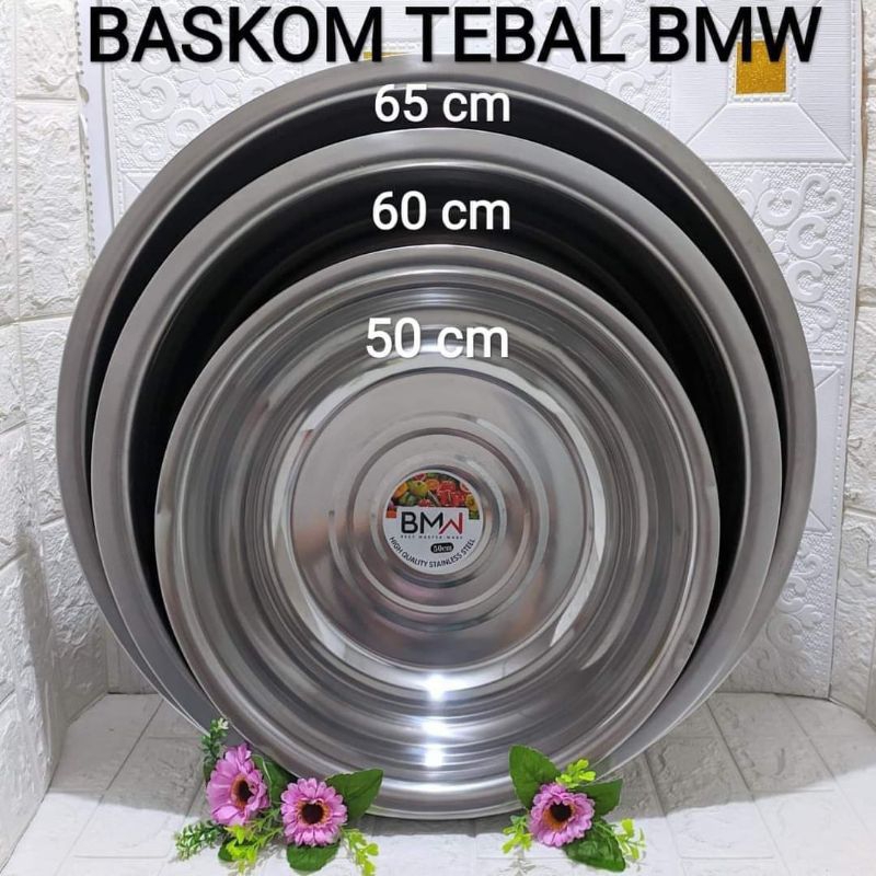 Jual baskom stenlis jumbo 50 55 60 70 cm | Shopee Indonesia