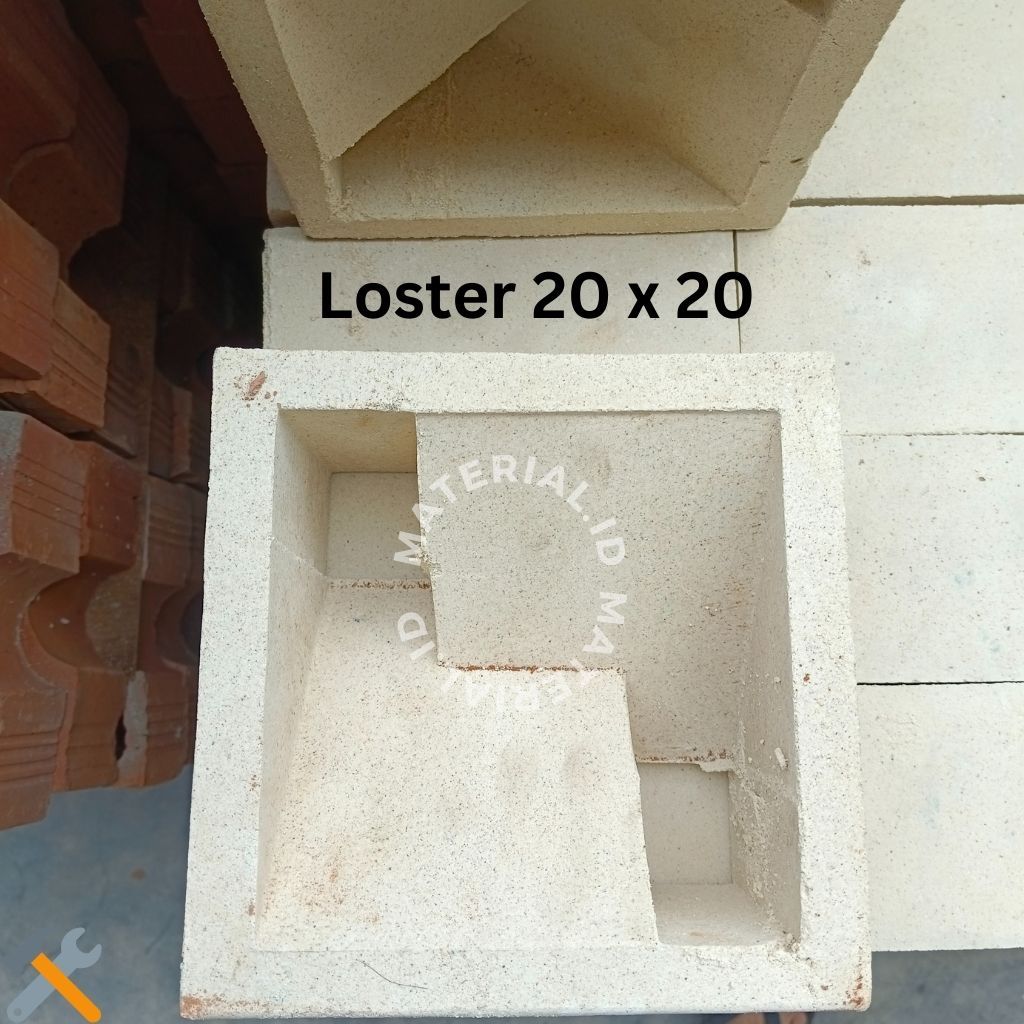 Jual Loster Putih 2 Muka 2 Lubang Ukuran 20 x 20 Cm Lubang Angin Roster ...