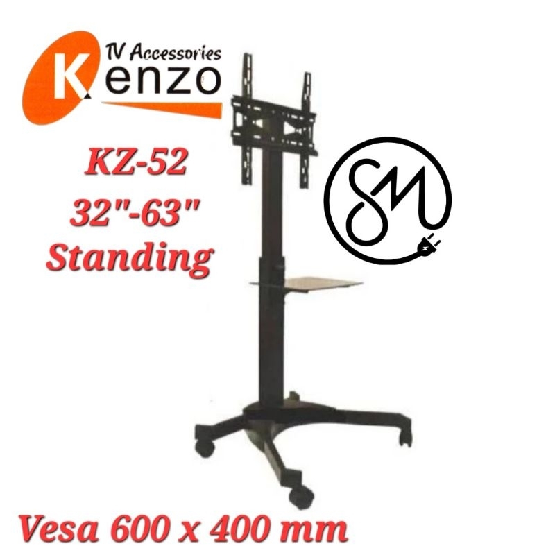 Jual Standing Bracket tv LED LCD Kenzo KZ-52 32-63 inch KZ52 50 55 60 ...