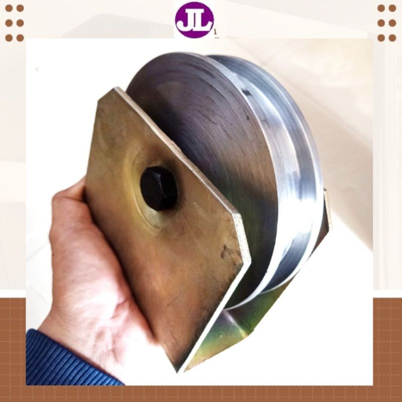 Jual Roda Gerbang Pagar Besi Super Jumbo Ukuran 15 cm Rel Bulat (U ...