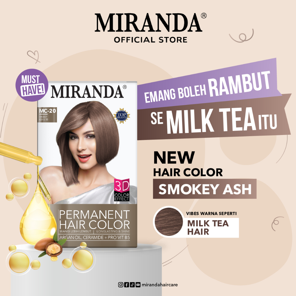 Jual Miranda Permanent Hair Color 30 ml (Pewarna Rambut Permanent ...