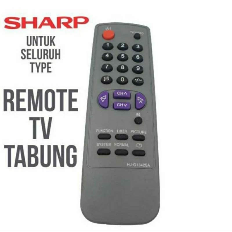 Jual Remote Untuk TV Tabung Sharp G1342SA Remot Televisi Tabung ...