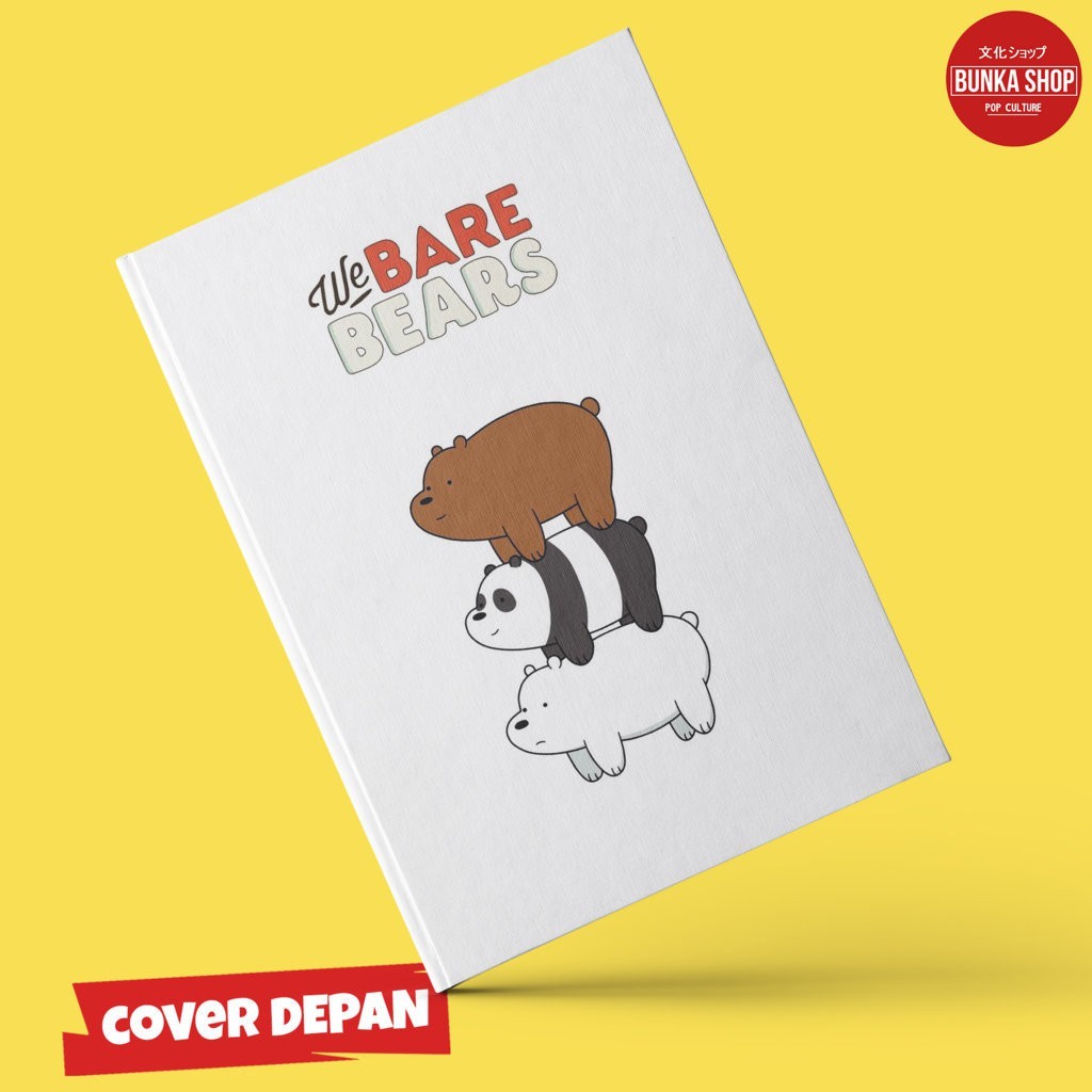 Jual Pocket Note We Bare Bears H White cover Hardcover A6 Buku Tulis ...