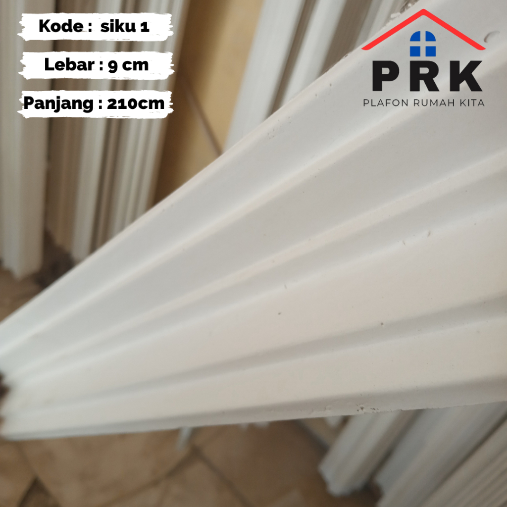 Jual Lis List Gypsum Gipsum Motif (MINIMALIS) Siku 1 Polos lebar 9cm ...