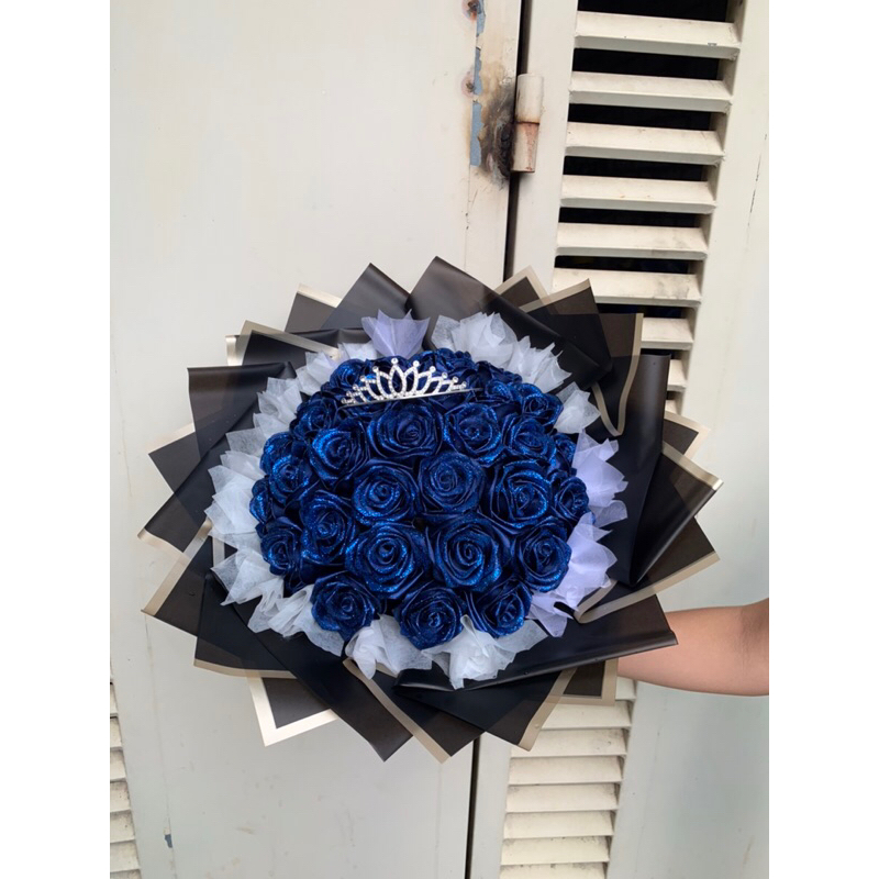 Jual ROSES GLITTER BOUQUET | BUKET BUNGA MAWAR GLITTER 33 TANGKAI ...