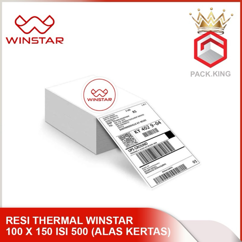 Jual KERTAS PRINT RESI LABEL STIKER THERMAL 100X150 MM 500PCS A6 | Shopee Indonesia