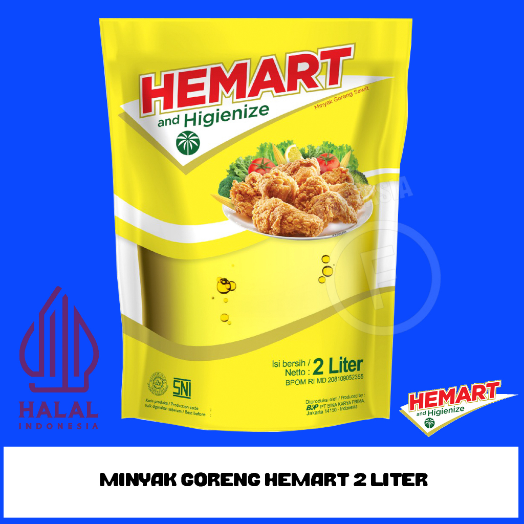 Jual HEMART Minyak Goreng Premium POUCH REFILL DAN BOTOL 2L FANTASIA ...