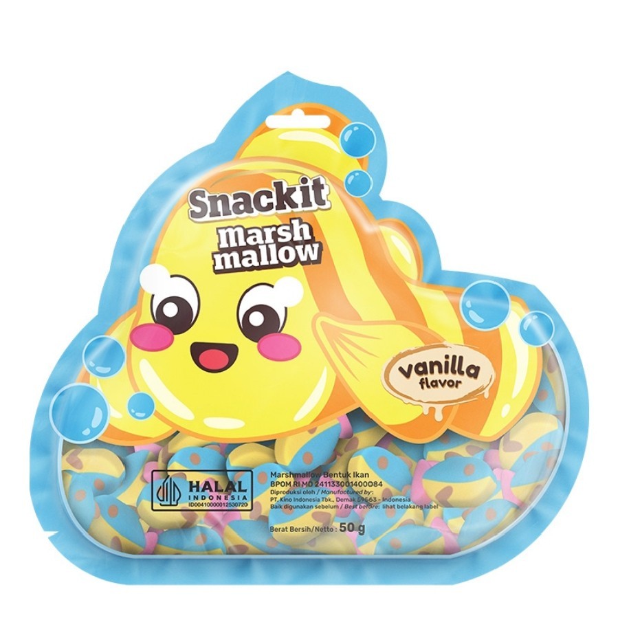 Jual Snackit Marshmallow Fish Vanilla 50 g | Shopee Indonesia