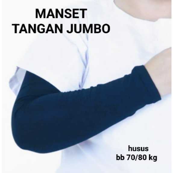Jual Big Size Manset Tangan Jumbo Mangset Lengan Panjang Pria Dan ...