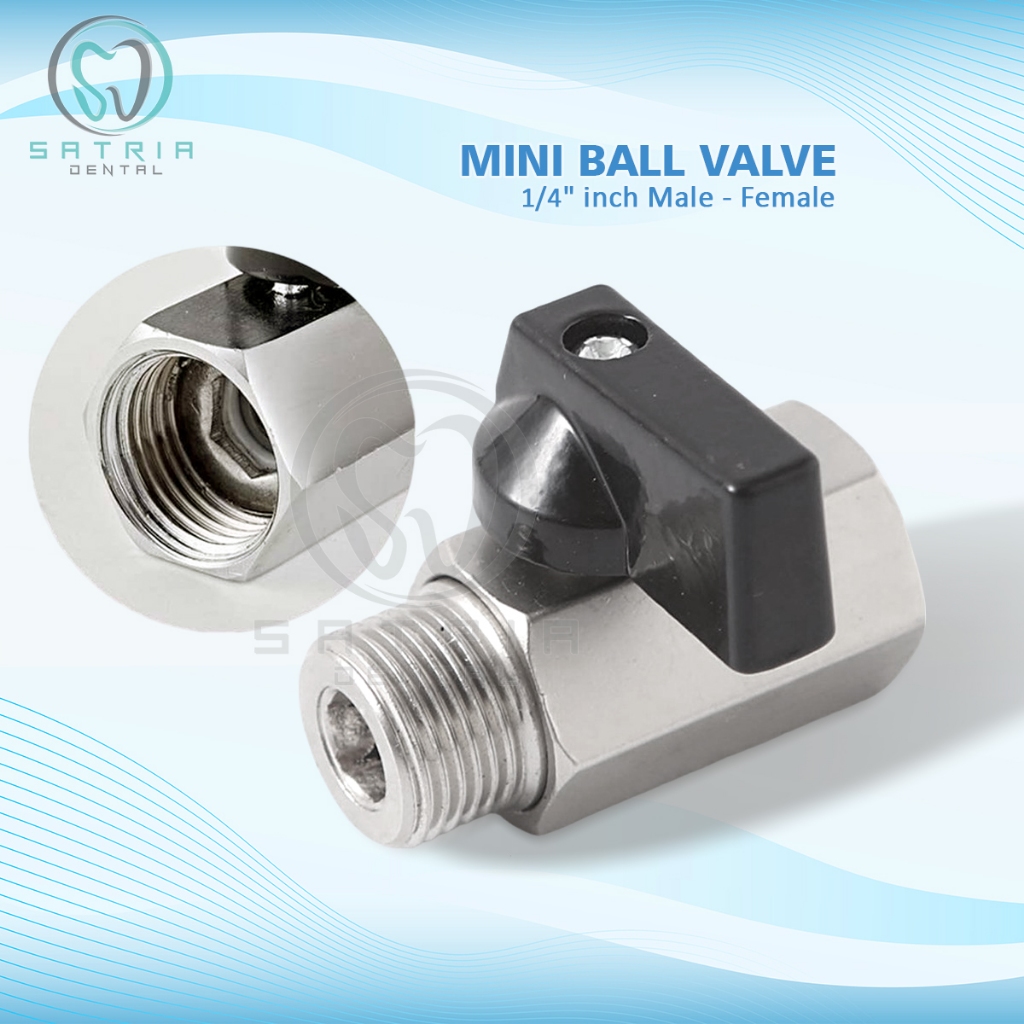 Jual Mini Ball Valve Ukuran 1/4" inch Male - Female | Shopee Indonesia