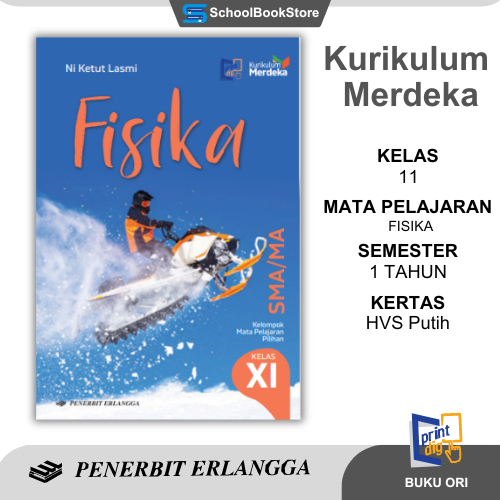 Jual Buku Fisika SMA MA Kelas XI 11 2 Kurikulum Merdeka Penerbit Erlangga | Shopee Indonesia