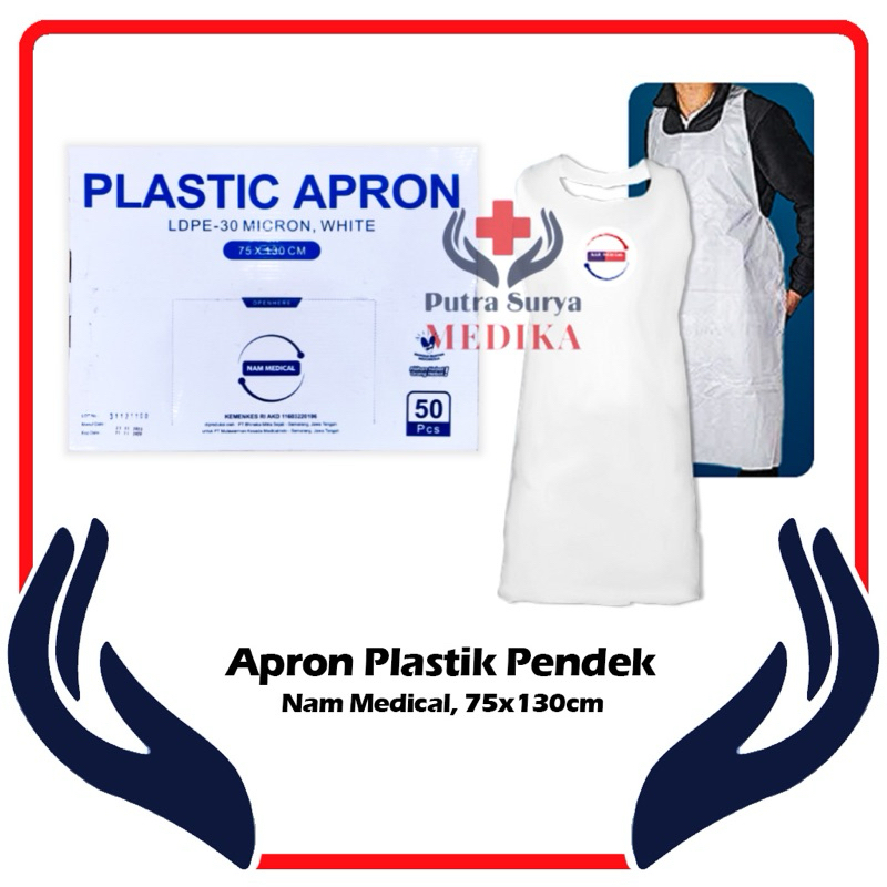 Jual Apron Celemek Plastik | Apron Medis APD Disposable Nam Medical ...