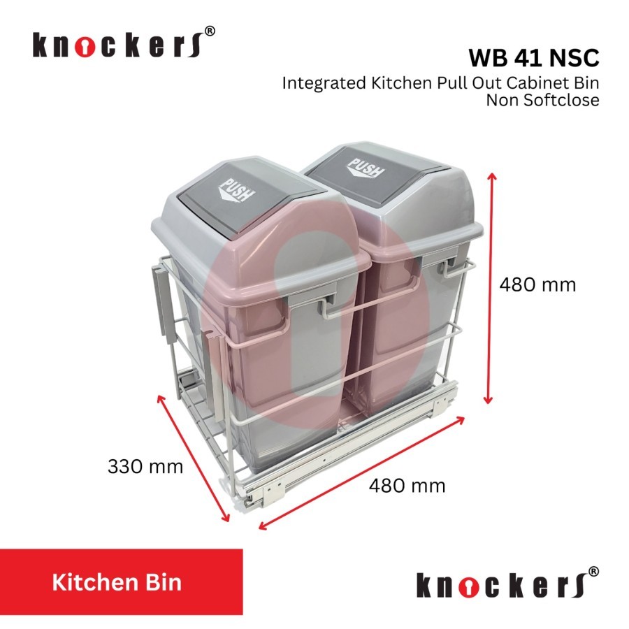 Jual KITCHEN WASTE BIN / WB - NSC / KNOCKERS HARDWARE - WB 41 NSC ...