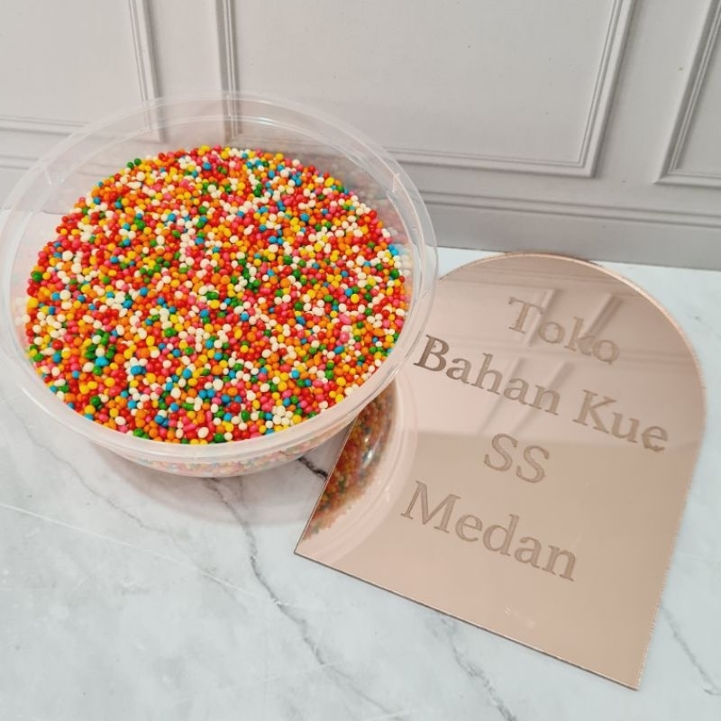 Jual [50GR] Sprinkle Manik Warna Warni Dekorasi Kue [REPACK] | Shopee ...