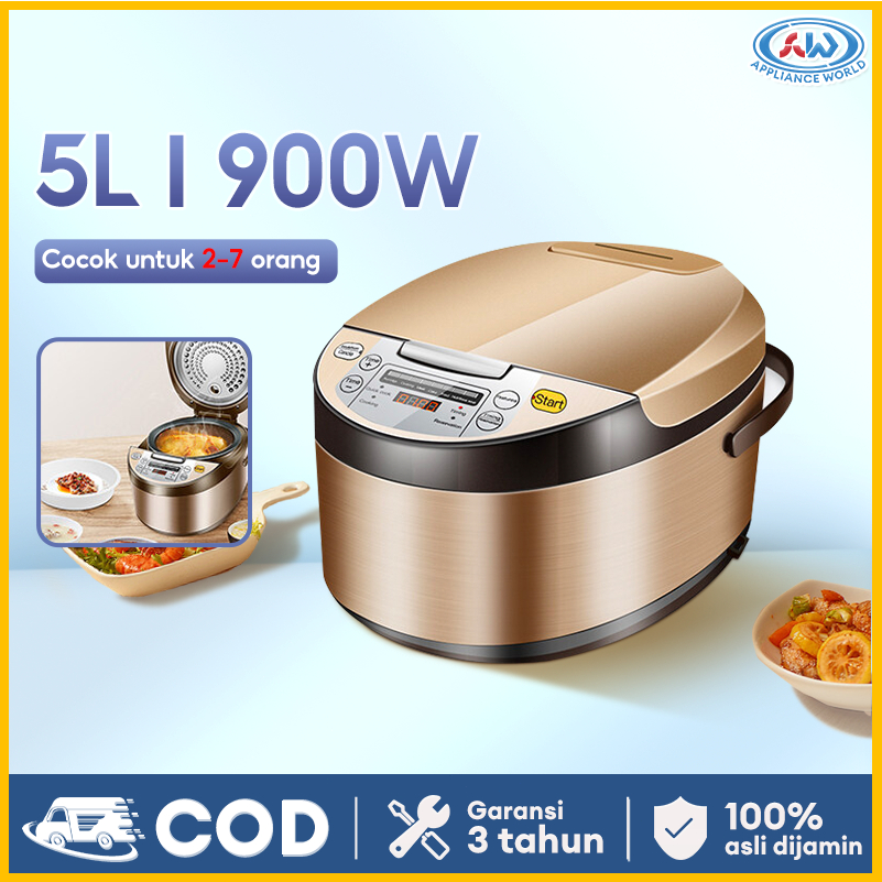 Jual Rice Cooker 5L Magic Com Besar Kapasita Cerdas Reservasi Lapisan ...