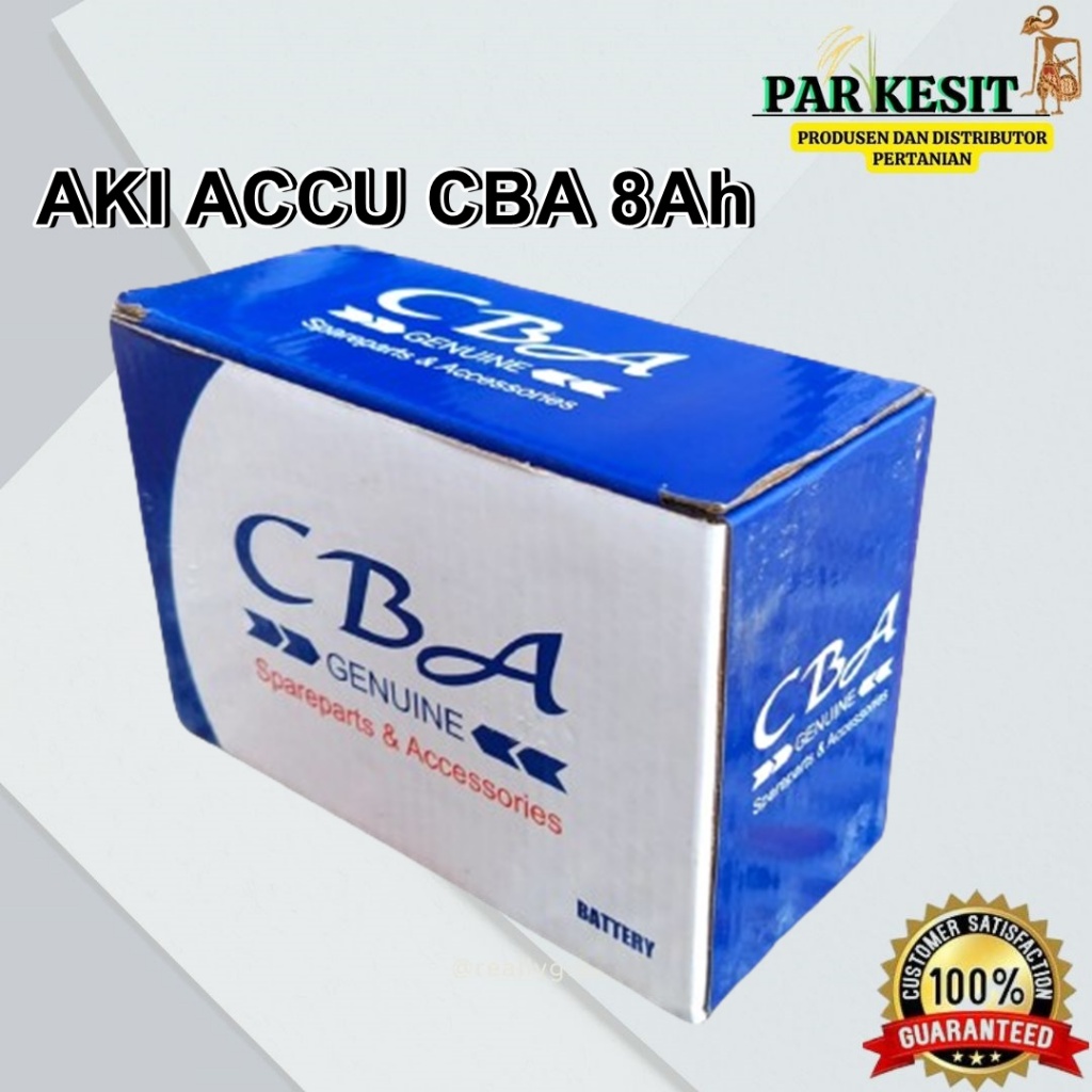 Jual Aki Sprayer Tangki CBA | 8ah 12V AKI ACCU 8 AH 12 VOLT ORI CBA ...