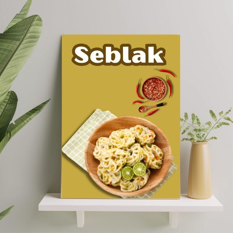 Jual Hiasan Dinding warung seblak/Hiasan Dinding ruang makan/Hiasan ...