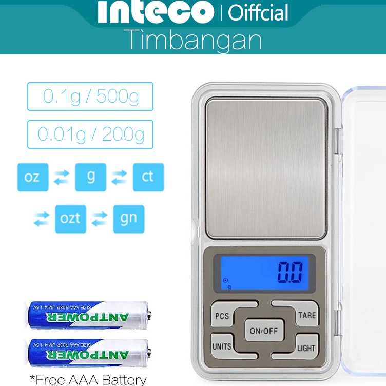 Jual Timbangan Emas Timbangan Digital Mini Kapasitas 1g5g 1gr2gram bcm ...