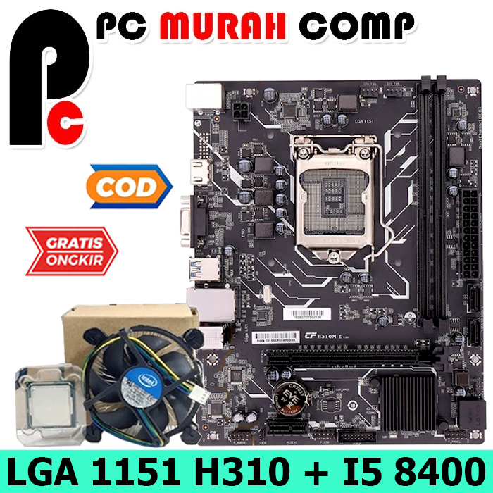 Jual Mainboard LGA 1151 DDR4 H310 Processor i5 GEN 8 | Shopee Indonesia