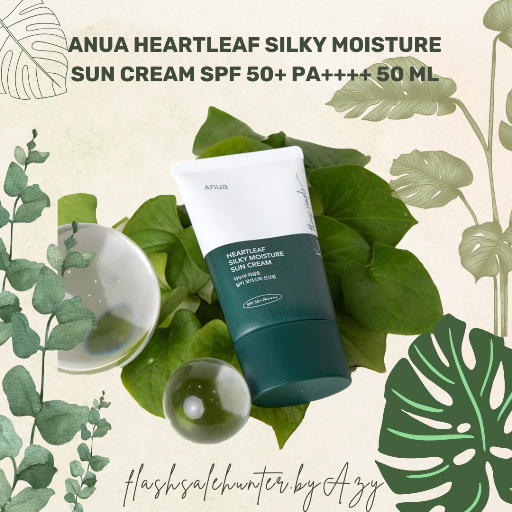 Jual Anua Heartleaf Silky Moisture Sun Cream SPF50+ PA++++ 50 ml ...