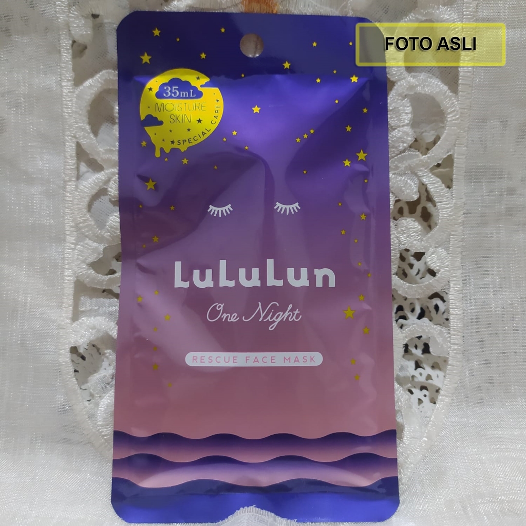Jual Lululun One Night Rescue Face Mask Moisture Skin 35ml | Shopee Indonesia