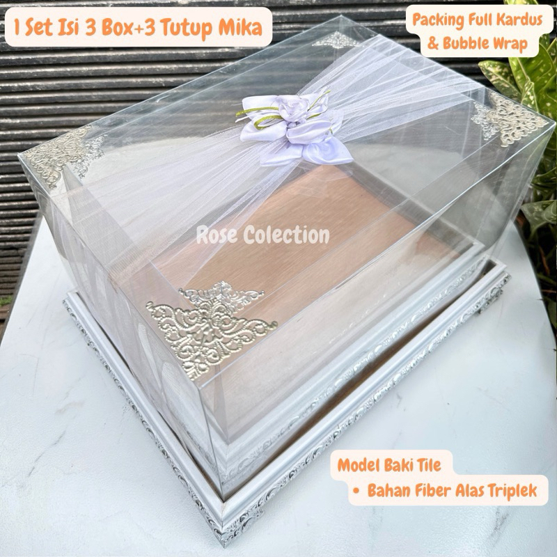 Jual Hantaran Pernikahan Lamaran 1 Set Isi 3 Model Baki Satu Set Isi 3 ...
